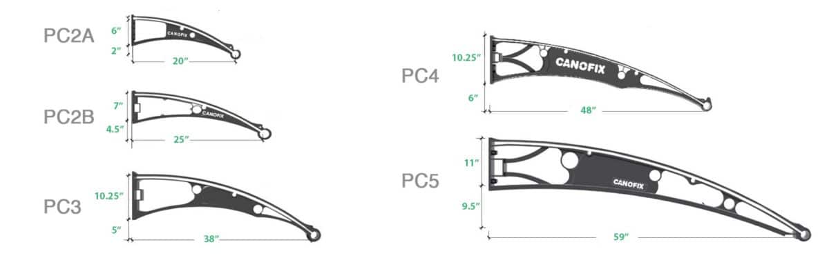 Above Door or Window Awning Measuring Guide - Canofix Awning